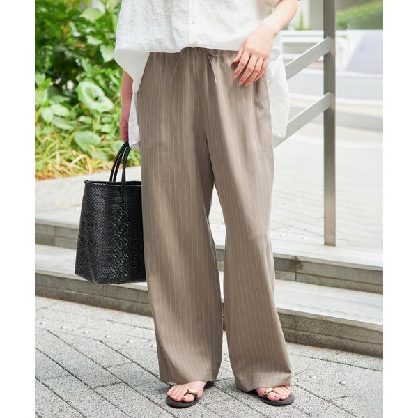 ZOZO問い合わせ番号:107687474ショップ:IENA，イエナブランド:SLOBE IENA，スローブイエナ商品名:《3サイズ展開/追加2》フィブリルストライプリラックスパンツカテゴリ:パンツ>その他パンツブランド品番:2603...