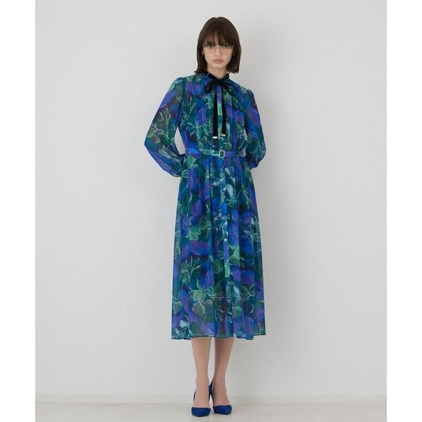ZOZO問い合わせ番号:107725589ショップ:GRACE CONTINENTAL，グレースコンチネンタルブランド:GRACE CONTINENTAL，グレースコンチネンタル商品名:ローズプリントフレアワンピースカテゴリ:ワンピース/ド...