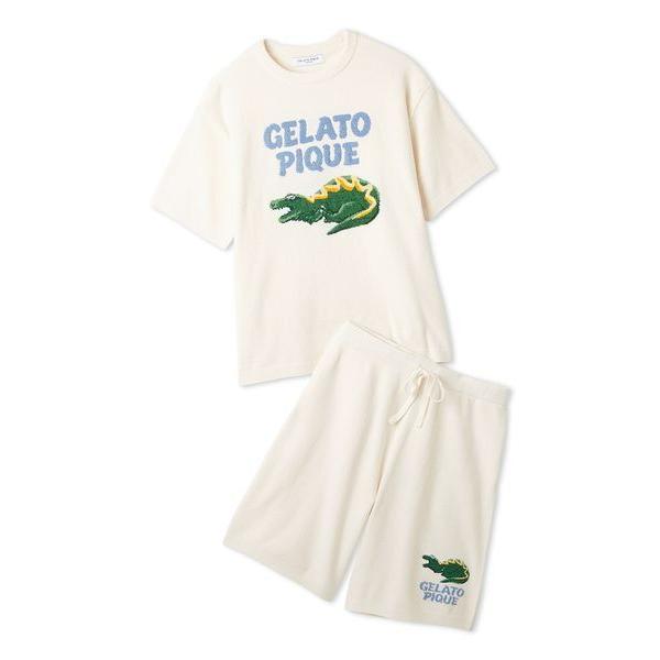 ZOZO問い合わせ番号:107725851ショップ:gelato pique，ジェラート　ピケブランド:gelato pique，ジェラートピケ商品名:【ONLINE限定】【HOMME】エアリーモコスリーピングダイナソージャガードプルオーバ...