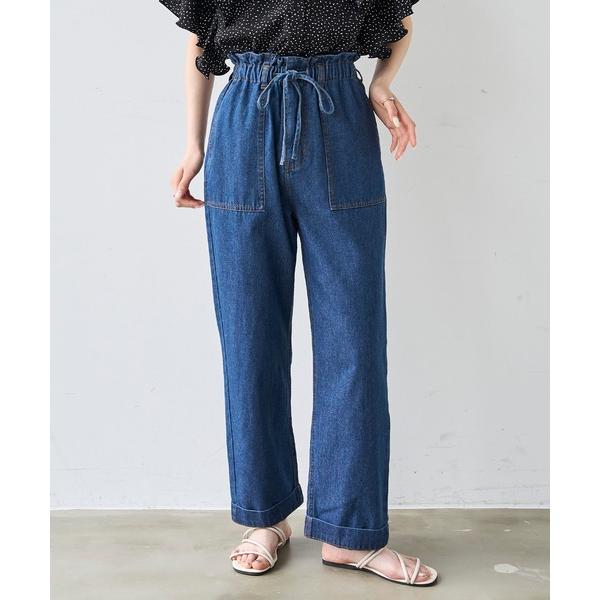 ZOZO問い合わせ番号:107725945ショップ:Auntie Rosa，アンティローザブランド:mil，ミル商品名:フリルウエスト ステッチワーク デニムパンツ【587220】カテゴリ:パンツ>デニムパンツブランド品番:MXANR...