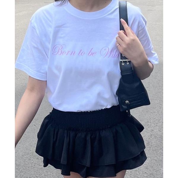 『タイムセール実施中』ZOZO問い合わせ番号:107726797ショップ:merrylatte，メリーラテブランド:etta，エタ商品名:ピンク英字デザイン半袖Tシャツカテゴリ:トップス>Tシャツ/カットソーブランド品番:e82素材:...