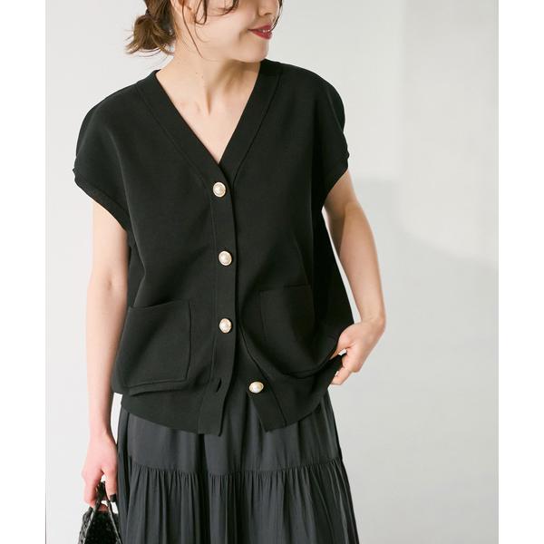 ZOZO問い合わせ番号:107727529ショップ:Spick &amp; Span，スピック アンド スパンブランド:Spick &amp; Span，スピックアンドスパン商品名:《WEB限定 / 追加》パールボタンウォッシャブルニットベ...