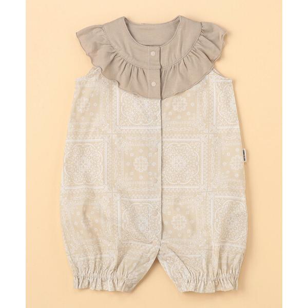 ※このアイテムは返品・交換対象外商品です。ZOZO問い合わせ番号:107727900ショップ:COMME CA ISM，コムサイズムブランド:COMME CA ISM，コムサイズム商品名:バンダナ柄プリント フェイクレイヤード フリルカバー...