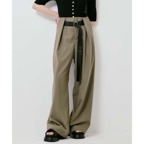 ZOZO問い合わせ番号:107763894ショップ:STUDIOUS WOMENS，ステュディオス ウィメンズブランド:STUDIOUS，ステュディオス商品名:【STUDIOUS/ステュディオス】Summer Wool Belted Tro...