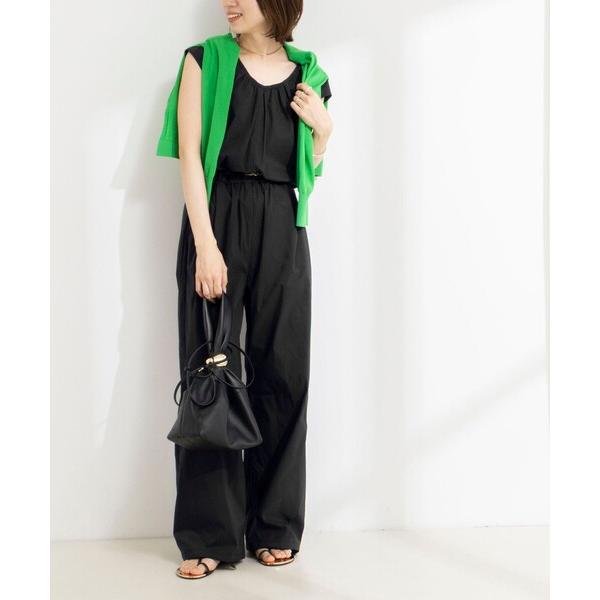 ZOZO問い合わせ番号:107764189ショップ:NOLLEY'S，ノーリーズブランド:NOLLEY'S，ノーリーズ商品名:ウォッシャブルギャザー2WAYオールインワンカテゴリ:オールインワン・サロペット>つなぎ/オールインワンブラ...