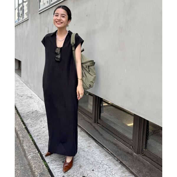 ZOZO問い合わせ番号:107764203ショップ:NOLLEY'S，ノーリーズブランド:MAQWEL，マクウェル商品名:【MAQWEL/マクウェル】ウォッシャブルリネンVネックスキッパーワンピースカテゴリ:ワンピース/ドレス>ワンピ...
