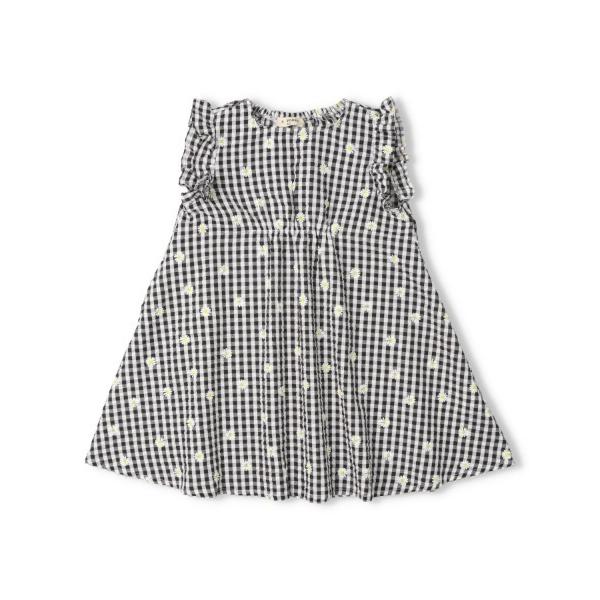 ZOZO問い合わせ番号:107764337ショップ:こどもの森e-shop，コドモノモリイーショップブランド:KIDS FOREST，キッズフォレスト商品名:【WEB限定】ギンガムチェック花柄ワンピースカテゴリ:ワンピース/ドレス>ワ...