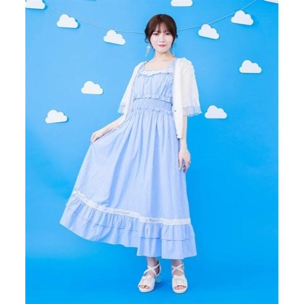 ZOZO問い合わせ番号:107764643ショップ:axes femme，アクシーズファムブランド:axes femme，アクシーズファム商品名:メローフリルストライプＪＳＫカテゴリ:ワンピース/ドレス>ワンピースブランド品番:TS3...