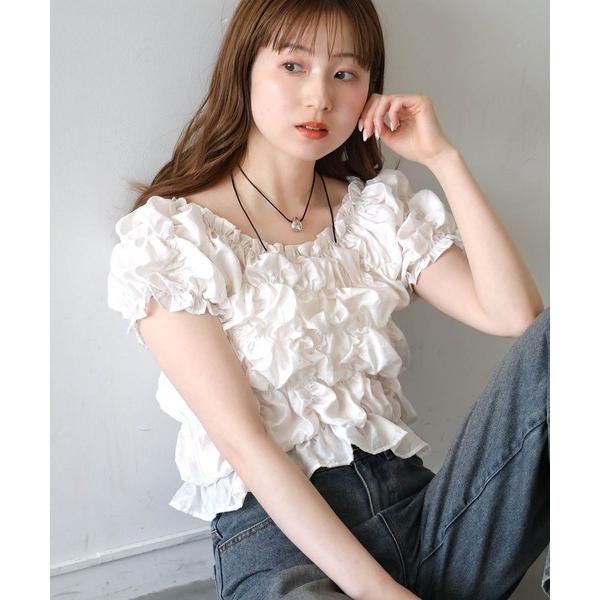 ZOZO問い合わせ番号:107764668ショップ:tiptop+pocket，ティップトッププラスポケットブランド:tiptop，ティップトップ商品名:ランダムシャーリング2wayブラウスカテゴリ:トップス>シャツ/ブラウスブランド...
