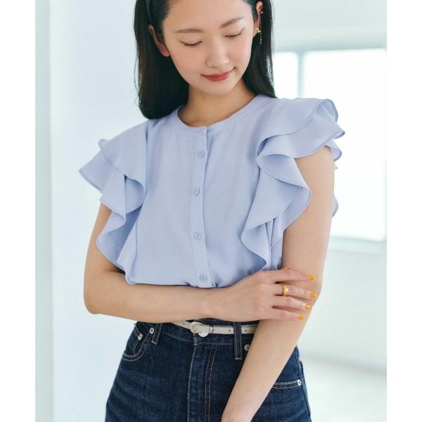 ZOZO問い合わせ番号:107765091ショップ:COHINA STORE，コヒナストアブランド:COHINA，コヒナ商品名:ティアードラッフルブラウス 【低身長・小柄女性】カテゴリ:トップス>シャツ/ブラウスブランド品番:CID0...