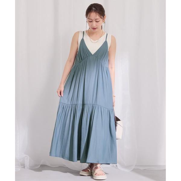 ZOZO問い合わせ番号:107765094ショップ:COHINA STORE，コヒナストアブランド:COHINA，コヒナ商品名:とろみティアードキャミワンピース 【低身長・小柄女性】カテゴリ:ワンピース/ドレス>ワンピースブランド品番...