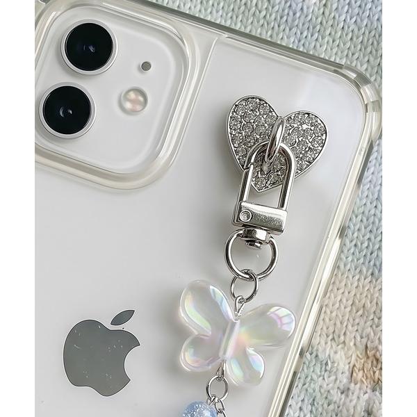 ZOZO問い合わせ番号:107766023ショップ:SPINNS，スピンズブランド:SPINNS，スピンズ商品名:スマホストラップ用キーリングハンガー/シールタイプ/ハート/スターカテゴリ:PC・スマホグッズ/家電>スマホグッズブラン...