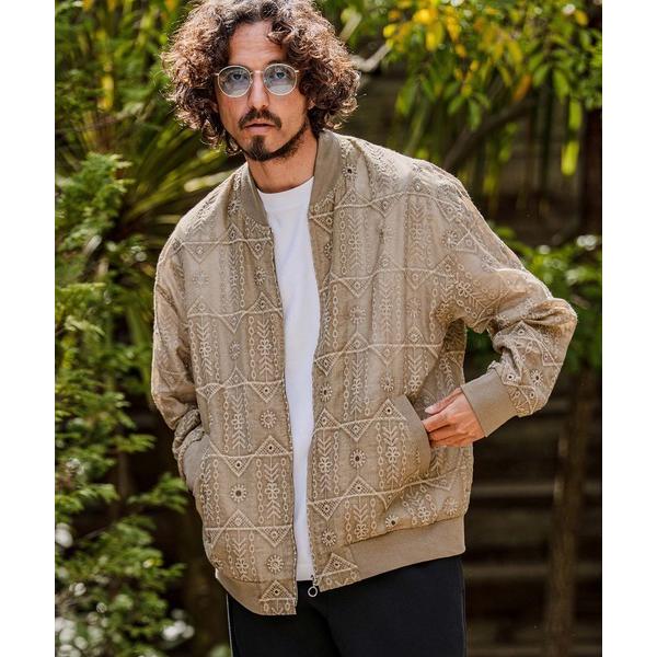 ZOZO問い合わせ番号:107766029ショップ:CAMBIO，カンビオブランド:CAMBIO，カンビオ商品名:mj11603-Native Inspired Pattern Zip Up Jacket ジップアップブルゾン(PF-262...