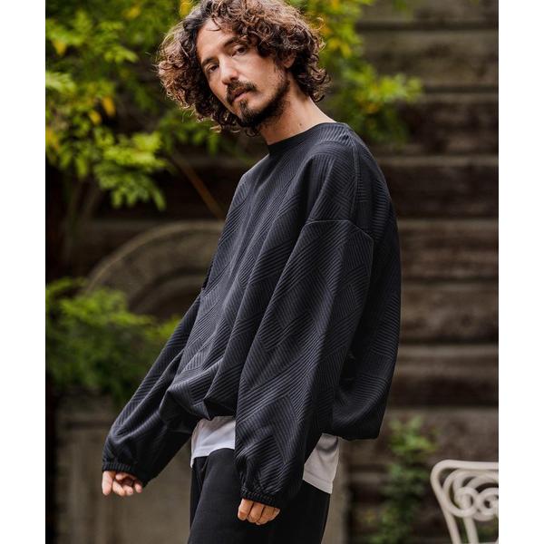 ZOZO問い合わせ番号:107766035ショップ:CAMBIO，カンビオブランド:CAMBIO，カンビオ商品名:mlt5711-Cotton Flexiguard Chenille Long Sleeve Tee フクレジャガードカットソ...