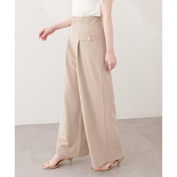 ZOZO問い合わせ番号:107766661ショップ:natural couture，ナチュラルクチュールブランド:natural couture，ナチュラルクチュール商品名:ポケットデザインハイウエストパンツカテゴリ:パンツ>その他パ...
