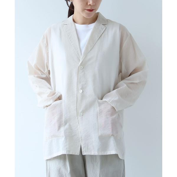 ZOZO問い合わせ番号:107766853ショップ:bulle de savon，ビュルデサボンブランド:yuni，ユニ　，bulle de savon，ビュルデサボン商品名:Cotton Nylon sheer shirt jacketカ...
