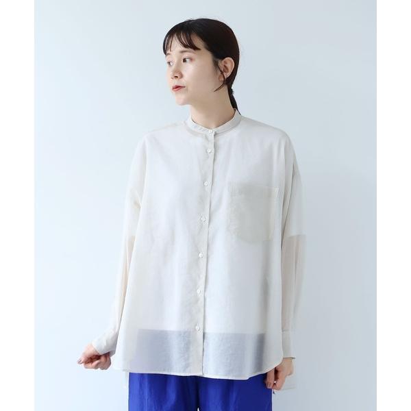 ZOZO問い合わせ番号:107766904ショップ:bulle de savon，ビュルデサボンブランド:yuni，ユニ　，bulle de savon，ビュルデサボン商品名:Cotton Nylon sheer wide shirtカテゴ...