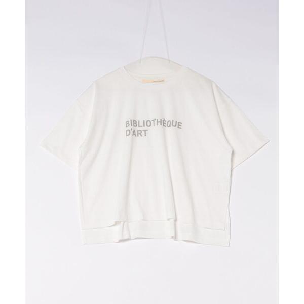 ZOZO問い合わせ番号:107767855ショップ:MELROSE claire，メルローズ クレールブランド:MELROSE claire，メルローズ クレール商品名:【コットンロゴプリントtシャツ】カテゴリ:トップス>Tシャツ/カ...