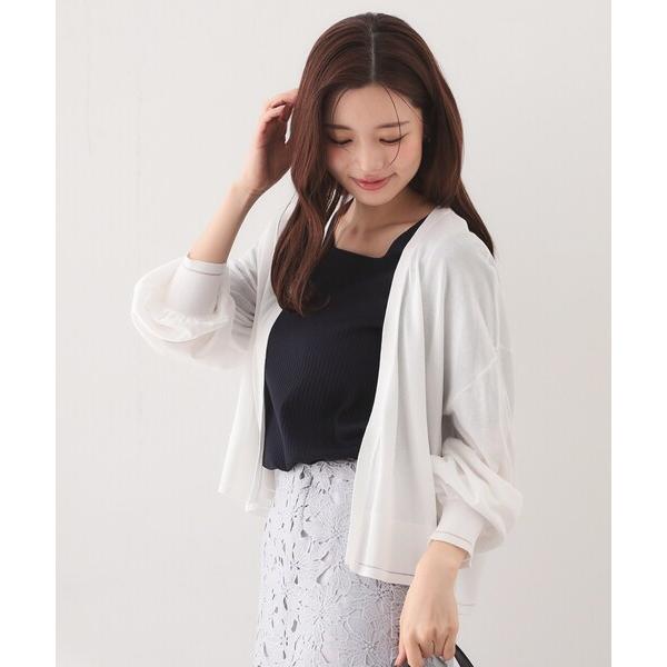 ZOZO問い合わせ番号:107803330ショップ:index，インデックスブランド:index，インデックス商品名:【接触冷感】シアーショートトッパーカーディガン《洗濯機OK／抗ピル》カテゴリ:トップス>カーディガン/ボレロブランド...