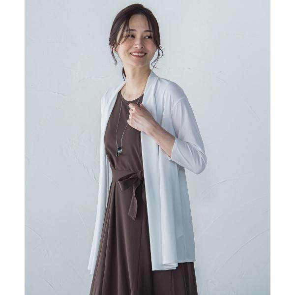 ZOZO問い合わせ番号:107803816ショップ:LAUTREAMONT ONLINE SHOP，ロートレアモン オンラインショップブランド:LAUTREAMONT，ロートレアモン商品名:【WEB限定】ひやさらシワレス着流しカーディガンカ...