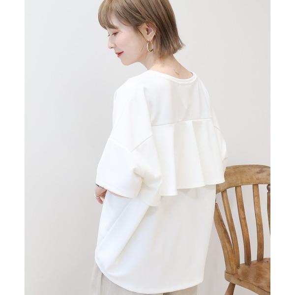 ZOZO問い合わせ番号:107803875ショップ:AMERICAN HOLIC，アメリカンホリックブランド:AMERICAN HOLIC，アメリカンホリック商品名:【WEB限定】バックフリル半袖プルオーバーカテゴリ:トップス>Tシャ...