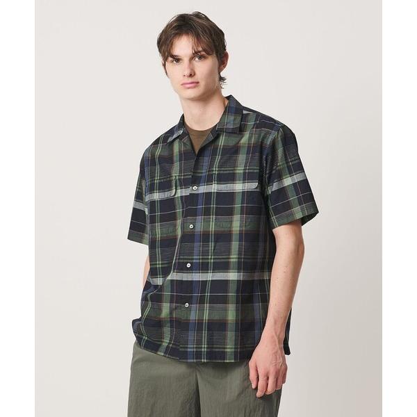 『セール実施中』ZOZO問い合わせ番号:107804098ショップ:UNITED ARROWS，ユナイテッドアローズブランド:UNITED ARROWS，ユナイテッドアローズ商品名:コットン/リネン ダークマドラスチェック オープンカラーシ...