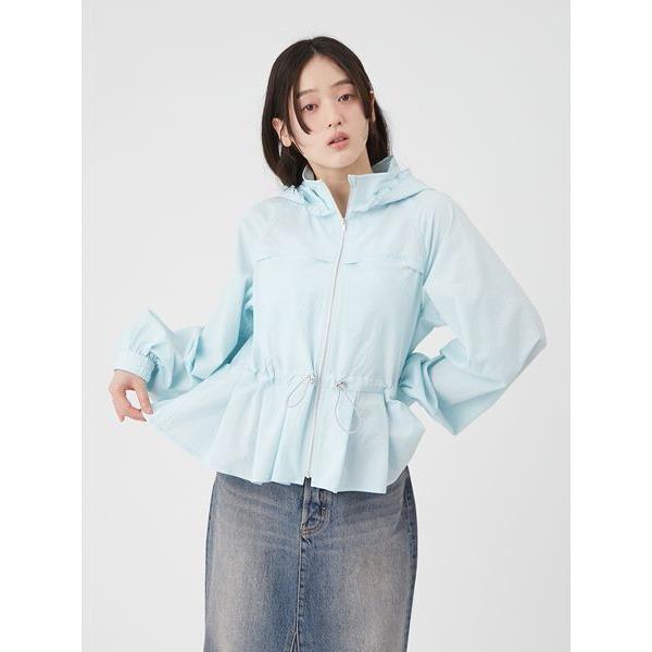 ZOZO問い合わせ番号:107805228ショップ:LILY BROWN，リリー ブラウンブランド:LILY BROWN，リリーブラウン商品名:【UVカット】ペプラムブルゾンカテゴリ:ジャケット/アウター>ブルゾンブランド品番:LWF...