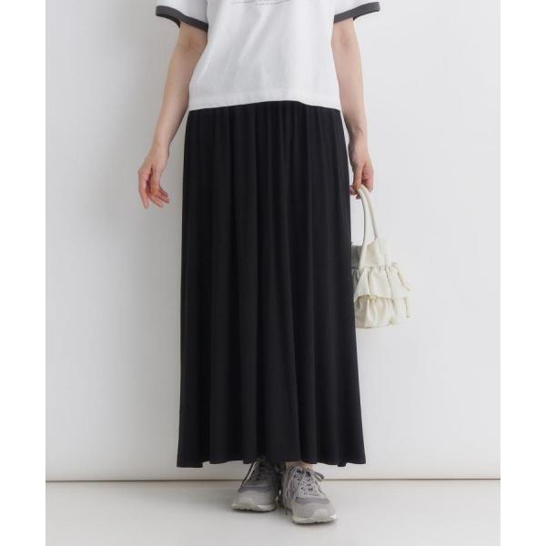 ZOZO問い合わせ番号:107840456ショップ:Right-on，ライトオンブランド:Right-on，ライトオン商品名:【HONEYSUCKLE ROSE】カットフレアスカート (ロング丈 / 総ゴム / 体型カバー / ドレープ /...