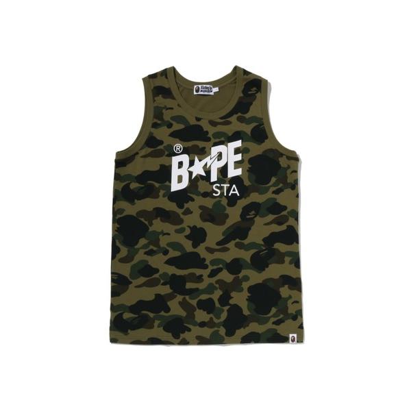 ZOZO問い合わせ番号:107878227ショップ:A BATHING APE，ア ベイシング エイプブランド:A BATHING APE，アベイシングエイプ商品名:1ST CAMO BAPE STA TANK TOPカテゴリ:トップス&g...