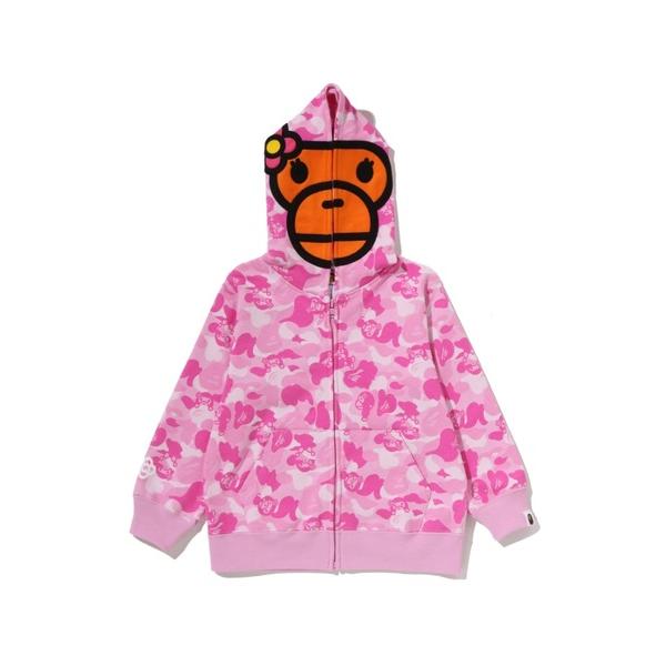 ZOZO問い合わせ番号:107878406ショップ:A BATHING APE，ア ベイシング エイプブランド:A BATHING APE，アベイシングエイプ商品名:BABY LISA ABC CAMO ZIP HOODIEカテゴリ:トップ...