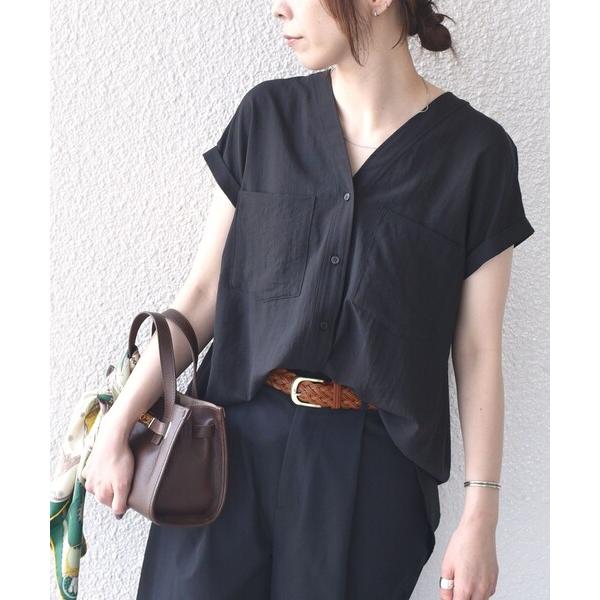 ZOZO問い合わせ番号:107878817ショップ:SHIPS for women，シップス フォー ウィメンブランド:SHIPS Colors，シップス カラーズ商品名:SHIPS Colors:〈手洗い可能〉ワッシャー Vネック フレン...
