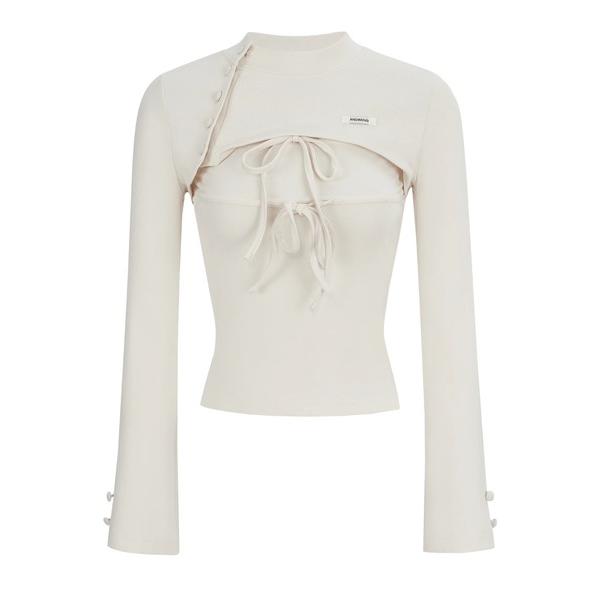 ZOZO問い合わせ番号:107879172ショップ:ANDWANG，アンドワンブランド:andwang，アンドワン商品名:Baby Touch Ribbon Tops Setカテゴリ:トップス>Tシャツ/カットソーブランド品番:bao...