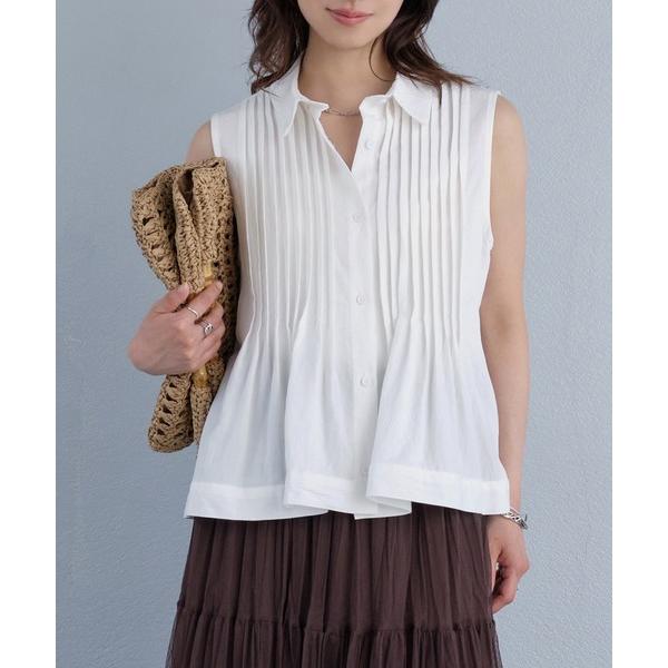 ZOZO問い合わせ番号:107879580ショップ:me Jane，ミージェーンブランド:murea，ミュレア，meJane，ミージェーン商品名:ピンタックペプラムノースリーブシャツブラウスカテゴリ:トップス>シャツ/ブラウスブランド...