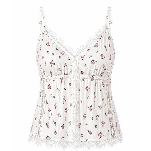 ZOZO問い合わせ番号:107879753ショップ:Rosy luce，ロージールーチェブランド:Rosy luce，ロージールーチェ商品名:FLOWER LACE CAMISOLE（フラワーレースキャミソール）カテゴリ:トップス>キ...