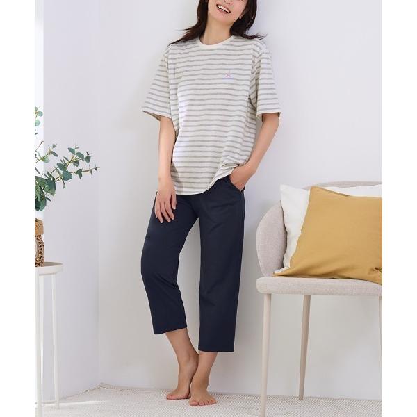 ZOZO問い合わせ番号:107879995ショップ:GUNZE，グンゼブランド:COMME CI COMME CA，コムシコムサ商品名:COMME CI COMME CA/コムシコムサ ルームウェア 5分袖7分丈パンツ ボーダー柄カテゴリ:...