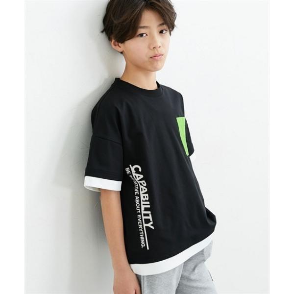 ZOZO問い合わせ番号:107915712ショップ:nissen，ニッセンブランド:QUNTSTYLE，キュントスタイル商品名:【接触冷感】ビッグシルエット　レイヤード風プリントTシャツカテゴリ:トップス>Tシャツ/カットソーブランド...