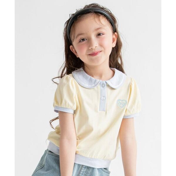ZOZO問い合わせ番号:107915889ショップ:branshes，ブランシェスブランド:branshes，ブランシェス商品名:【接触冷感】ハート刺繍ポロシャツカテゴリ:トップス>ポロシャツブランド品番:12-6206-212素材:...