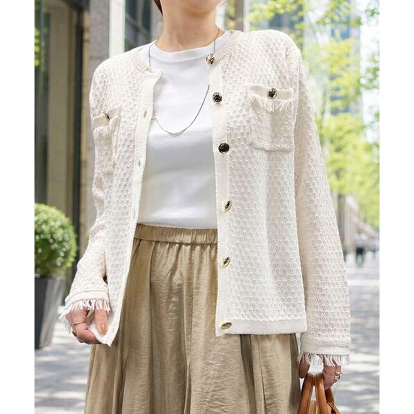 『タイムセール実施中』ZOZO問い合わせ番号:107915985ショップ:NOLLEY'S，ノーリーズブランド:NOLLEY'S Sophi，ノーリーズソフィ，NOLLEY'S，ノーリーズ商品名:GIMAメッシュカーディガンジャケットカテゴ...