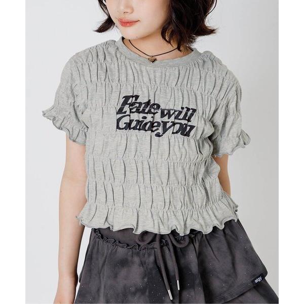 ZOZO問い合わせ番号:107916019ショップ:F.O.Online Store，エフオーオンラインストアブランド:algy，アルジー商品名:シャーリングロゴ半袖Tシャツカテゴリ:トップス>Tシャツ/カットソーブランド品番:G30...