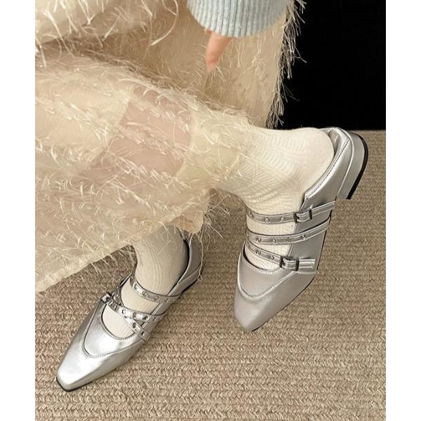 ZOZO問い合わせ番号:107917125ショップ:MANGROVE，マングローブブランド:Vipoa，ヴィポア商品名:Rivet Buckle Mary Jane Shoesカテゴリ:シューズ>サンダルブランド品番:MA-26-1-...
