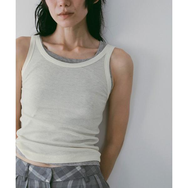 ZOZO問い合わせ番号:107917299ショップ:MIDWEST，ミッドウエストブランド:anuke，アンヌーク，MIDWEST，ミッドウエスト商品名:anuke Wool Rib Tanktopカテゴリ:トップス>Tシャツ/カット...