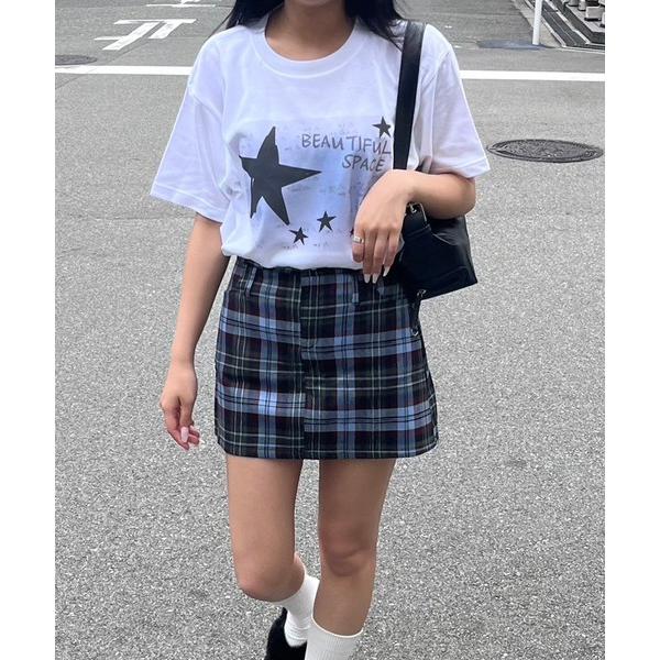 『タイムセール実施中』ZOZO問い合わせ番号:107917601ショップ:merrylatte，メリーラテブランド:etta，エタ商品名:ブルースタープリント半袖Tシャツカテゴリ:トップス>Tシャツ/カットソーブランド品番:e89素材...