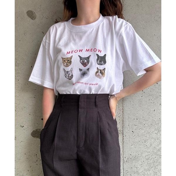 『タイムセール実施中』ZOZO問い合わせ番号:107917603ショップ:merrylatte，メリーラテブランド:etta，エタ商品名:キャットデザイン半袖Tシャツカテゴリ:トップス>Tシャツ/カットソーブランド品番:e91素材:綿...