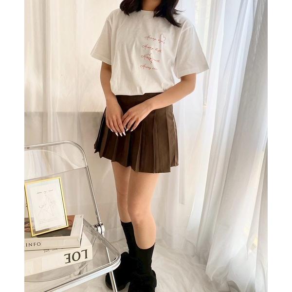 『タイムセール実施中』ZOZO問い合わせ番号:107917613ショップ:merrylatte，メリーラテブランド:etta，エタ商品名:ハートHappy半袖Tシャツカテゴリ:トップス>Tシャツ/カットソーブランド品番:e100素材:...