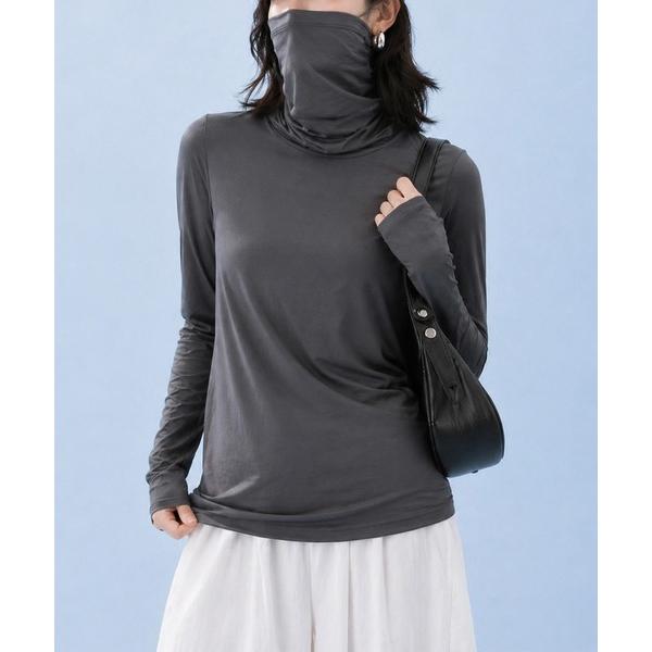 ZOZO問い合わせ番号:107918564ショップ:by LEGNA，バイレグナブランド:by LEGNA，バイレグナ商品名:COOLIFY フェイスカバー付きフィットサイズロンTカテゴリ:トップス>Tシャツ/カットソーブランド品番:...