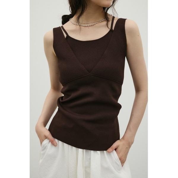 ZOZO問い合わせ番号:107919404ショップ:STYLEMIXER，スタイルミキサーブランド:STYLEMIXER，スタイルミキサー商品名:レイヤードニットキャミタンクカテゴリ:トップス>タンクトップブランド品番:500JSR7...