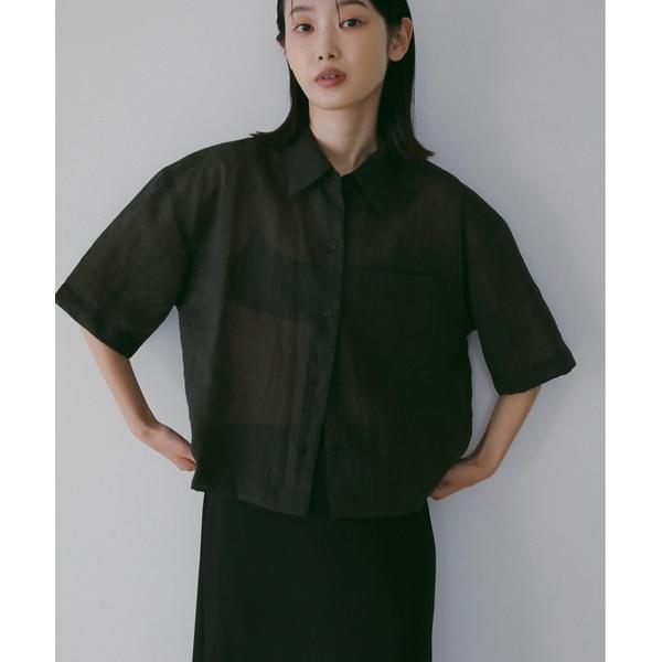 ZOZO問い合わせ番号:107920528ショップ:anuke，アンヌークブランド:anuke，アンヌーク商品名:Sheer Halfsleeve Shirtsカテゴリ:トップス>シャツ/ブラウスブランド品番:62610420素材:再...