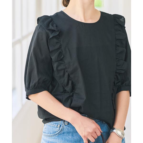 ZOZO問い合わせ番号:107930452ショップ:Spick &amp; Span，スピック アンド スパンブランド:Spick &amp; Span，スピックアンドスパン商品名:ラミーコットンラッフルフリルブラウスカテゴリ:トップス&g...