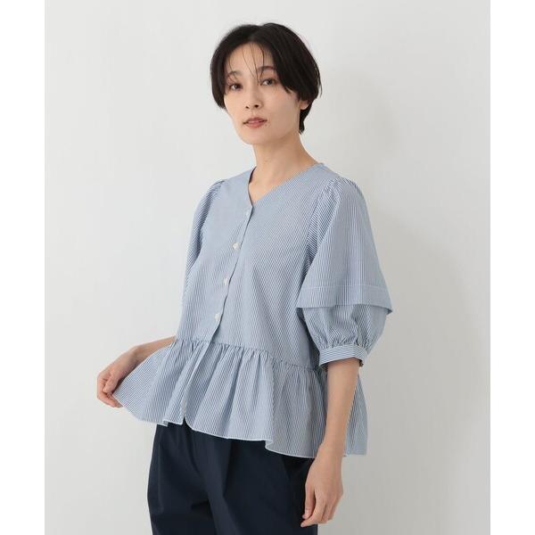 ZOZO問い合わせ番号:107955875ショップ:Afternoon Tea LIVING，アフタヌーンティー・リビングブランド:Afternoon Tea，アフタヌーンティー商品名:ブロード切替ブラウスカテゴリ:トップス>シャツ/...