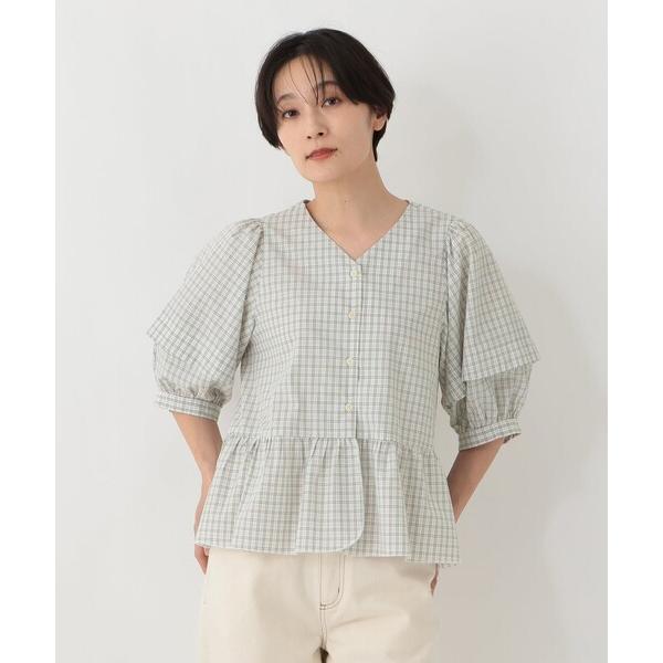ZOZO問い合わせ番号:107955876ショップ:Afternoon Tea LIVING，アフタヌーンティー・リビングブランド:Afternoon Tea，アフタヌーンティー商品名:ブロード切替ブラウスカテゴリ:トップス>シャツ/...